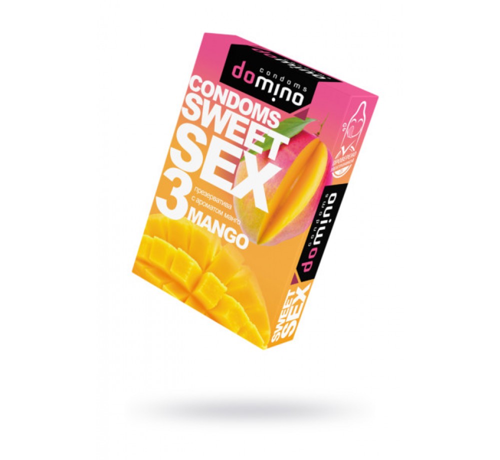 ПРЕЗЕРВАТИВЫ Luxe Domino Sweetsex МАНГО №3 18 СМ